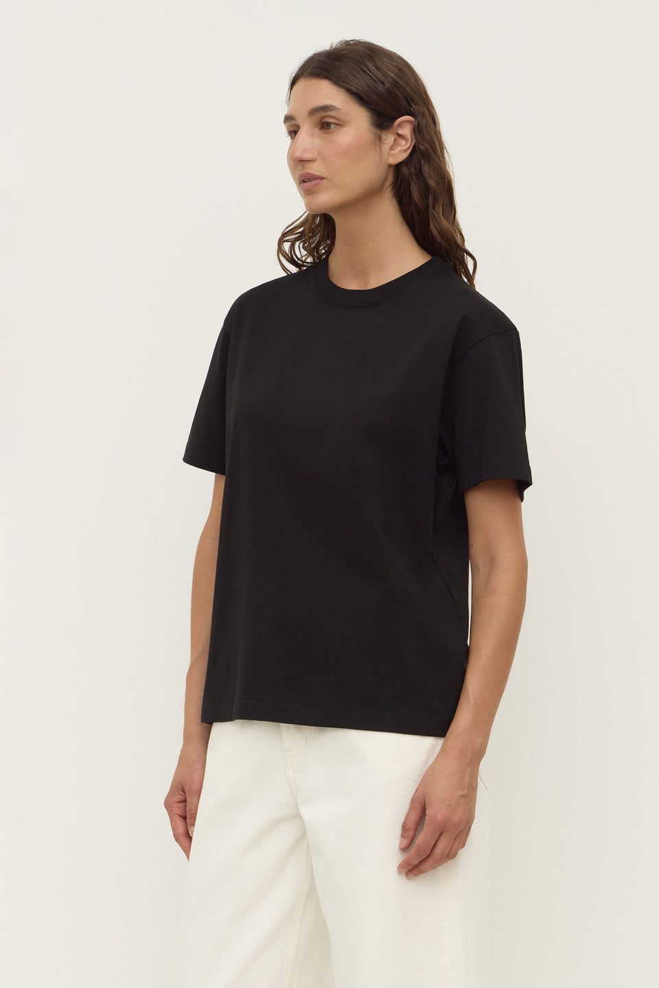 Womens Organic Base Tee Black | Assembly Label