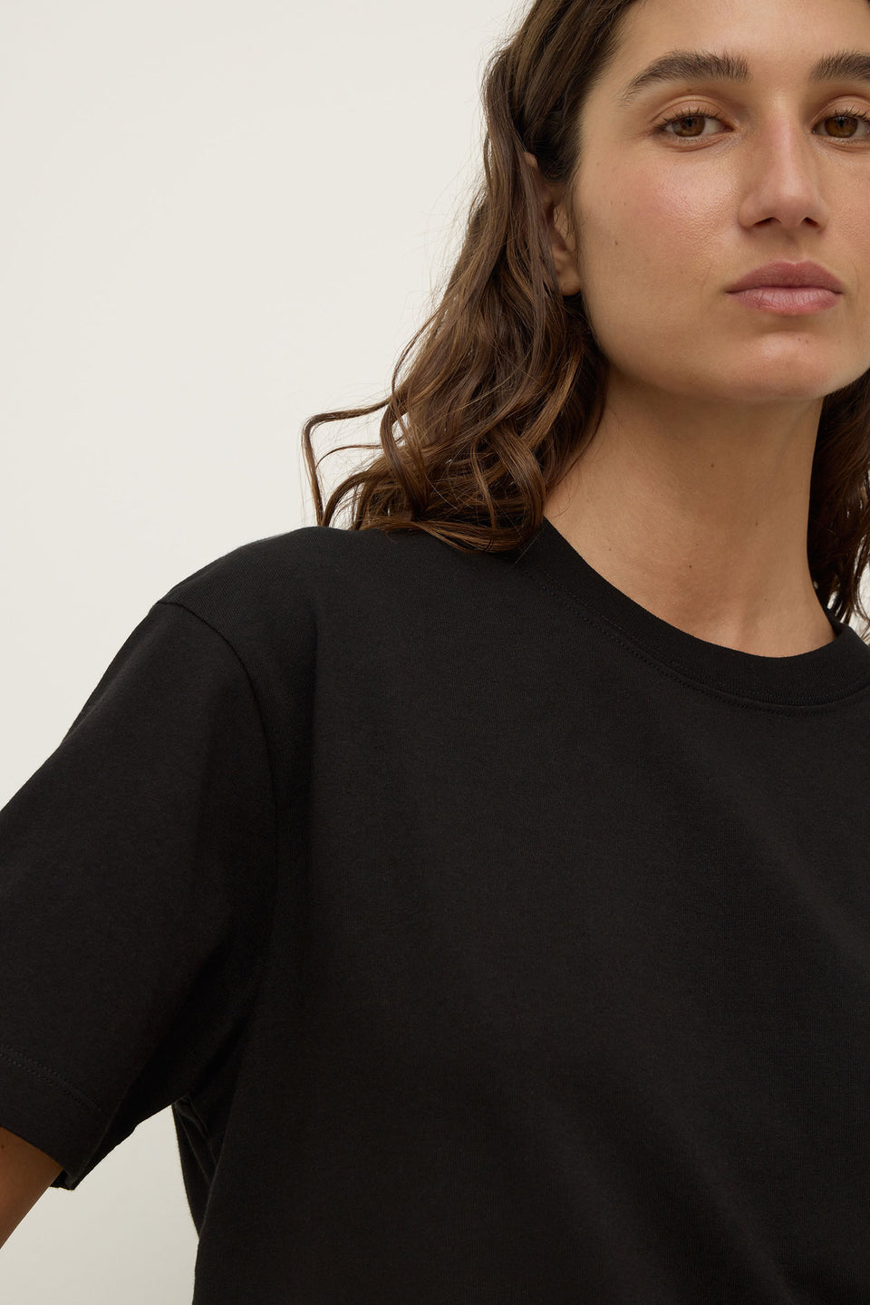 Womens Organic Base Tee Black | Assembly Label