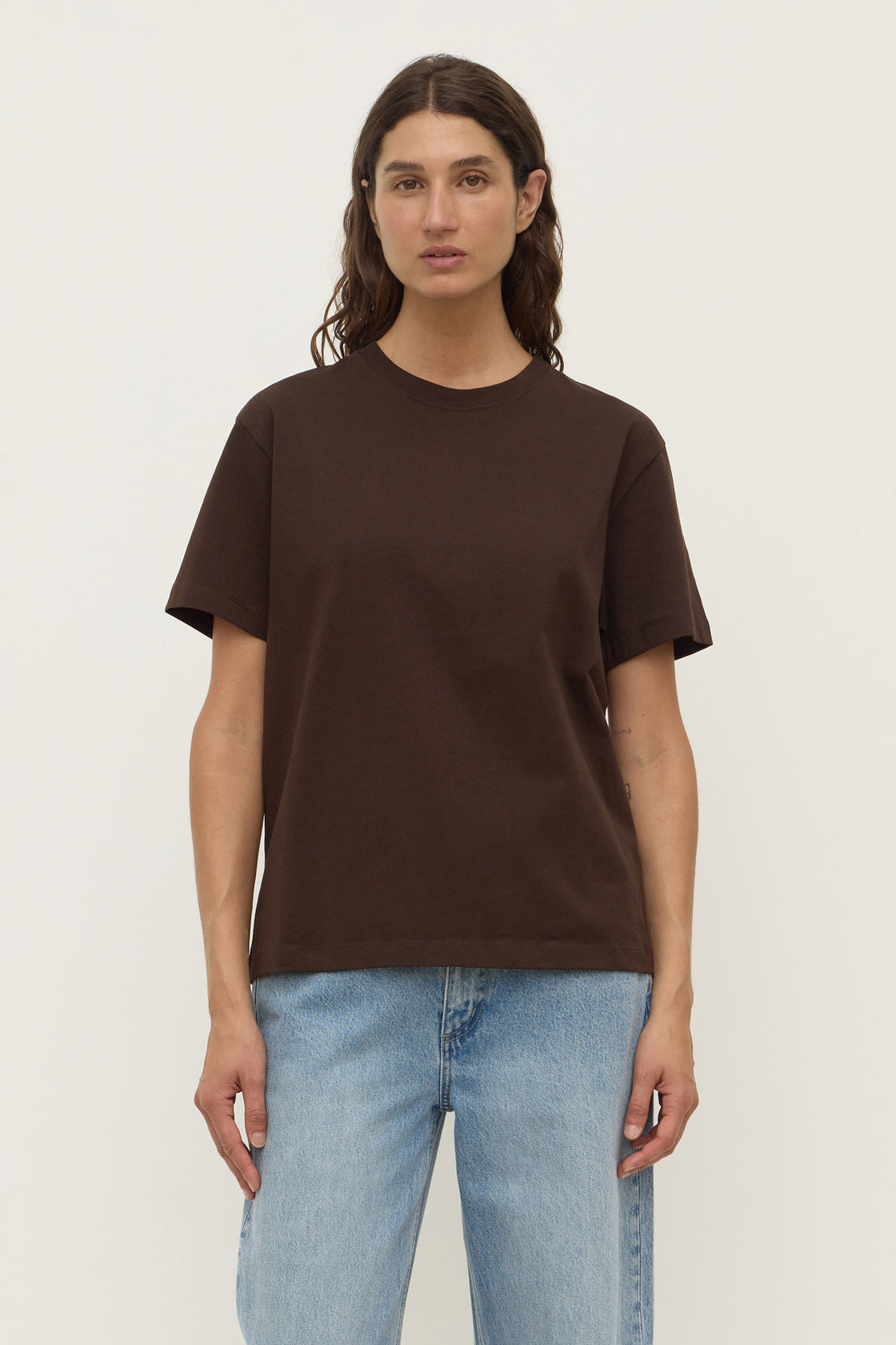 Womens Organic Base Tee Ganache | Assembly Label