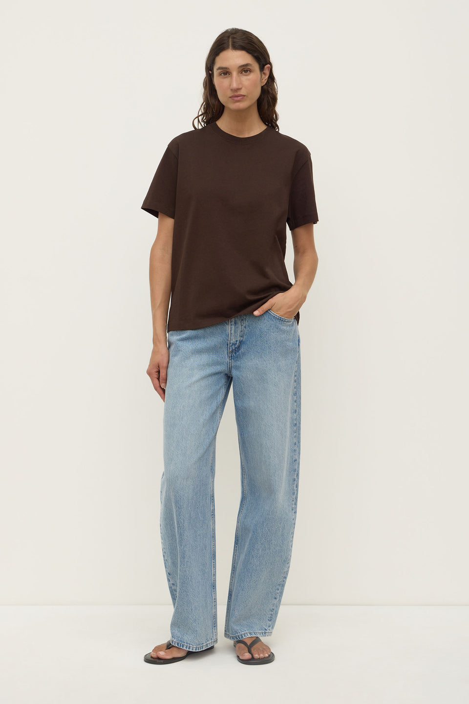 Womens Organic Base Tee Ganache | Assembly Label