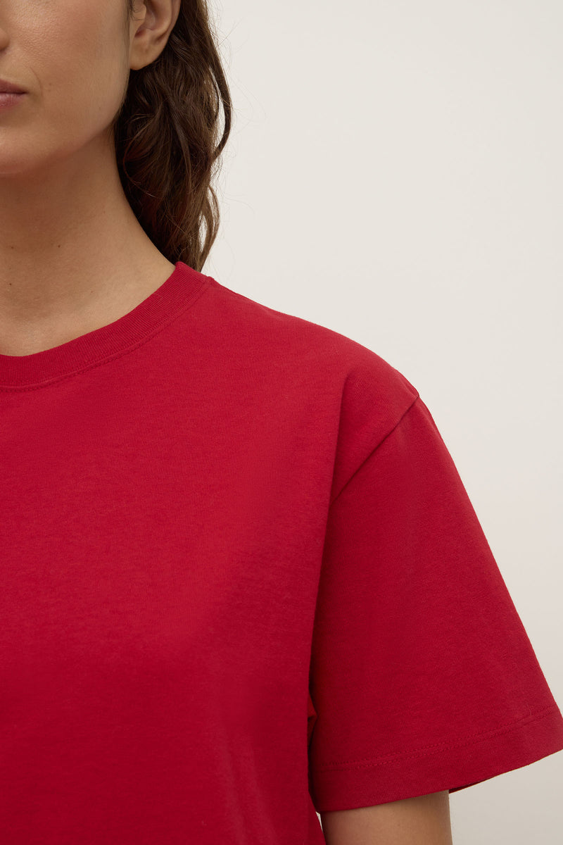 Womens Organic Base Tee Mulberry | Assembly Label