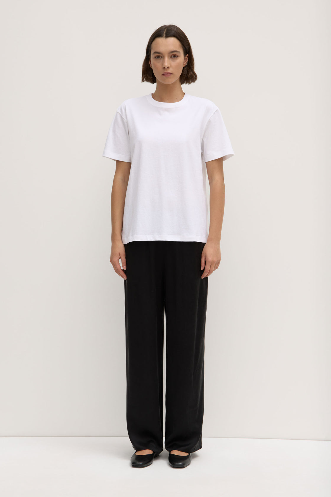 Womens Organic Base Tee White | Assembly Label