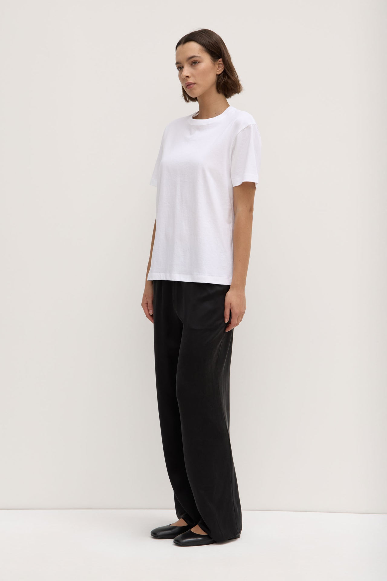 Womens Base Organic Tee Black | Assembly Label