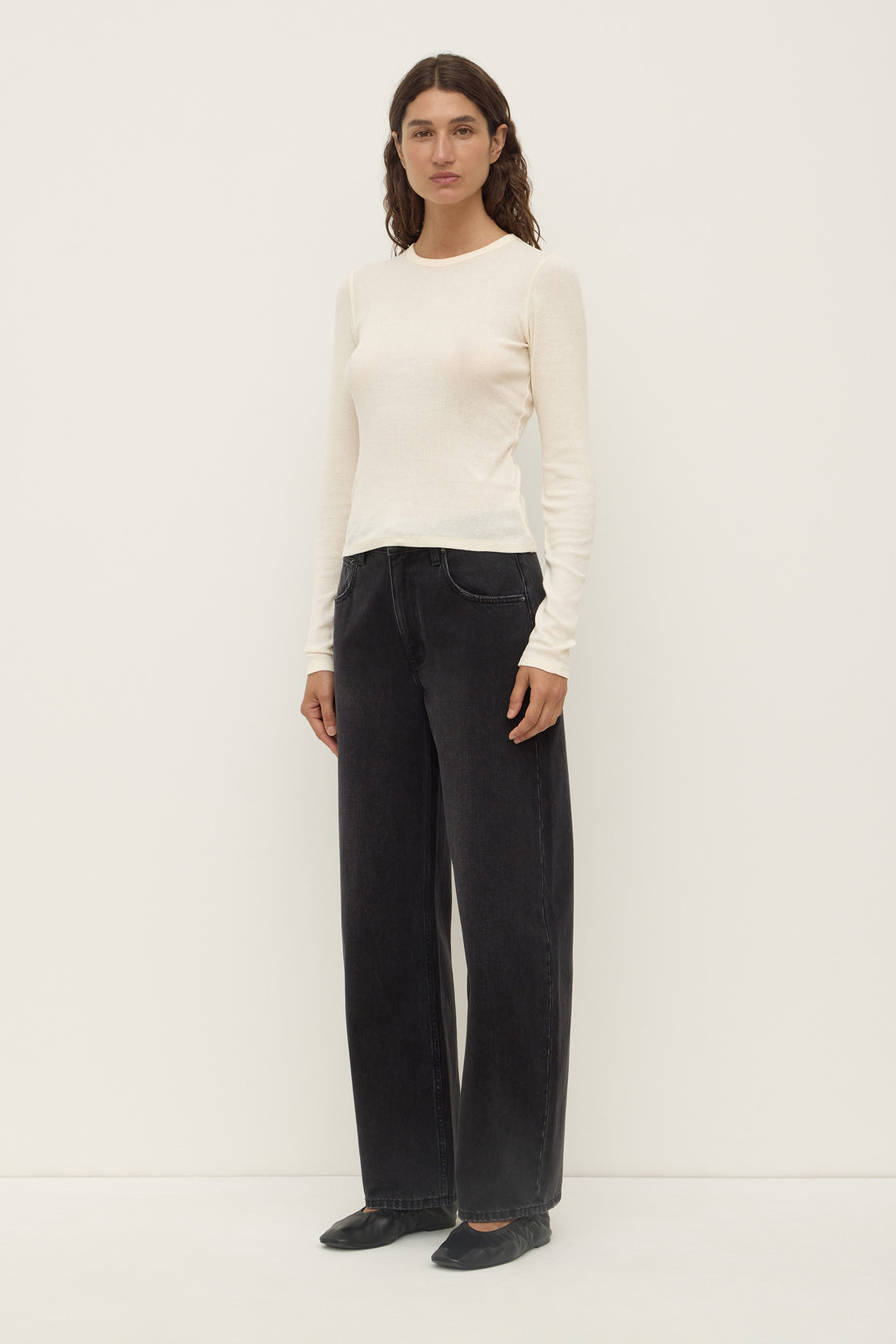 Womens Zali Long Sleeve Tee Cream | Assembly Label