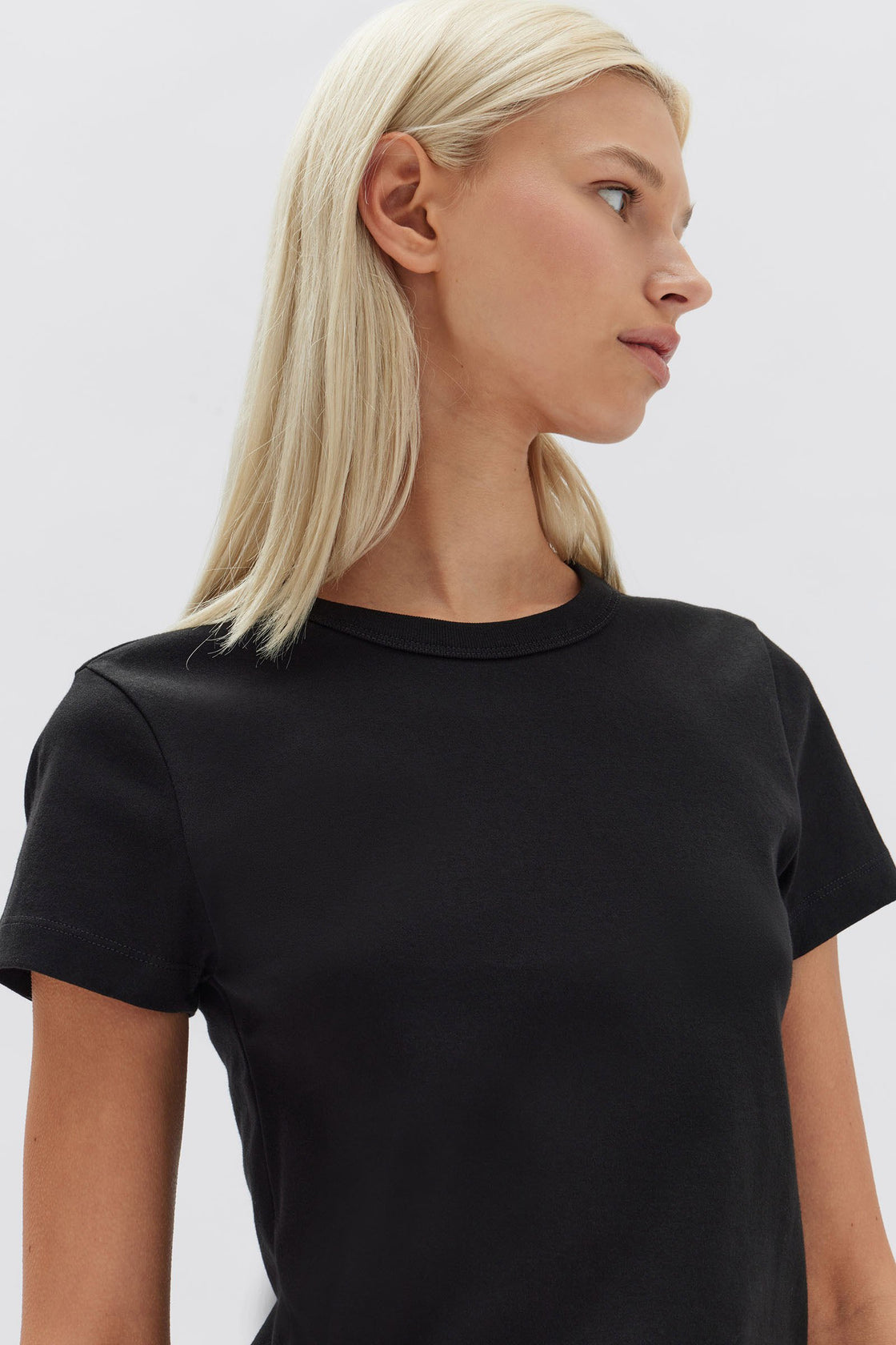 Womens Lyla Cap Sleeve Tee Black | Assembly Label