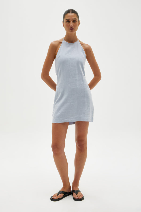 Womens Alina Mini Dress Blue Haze | Assembly Label